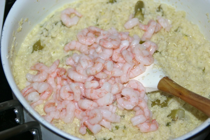 Blomkålsrisotto med rejer og grønne asparges | Hjemme hos Xenia